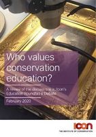 Who values conservation education?