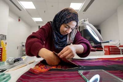 Textile conservation at the Palestinian Museum