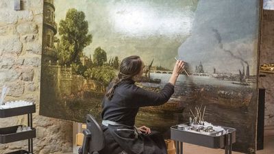 The conservation of a Constable painting of Waterloo Bridge has ...